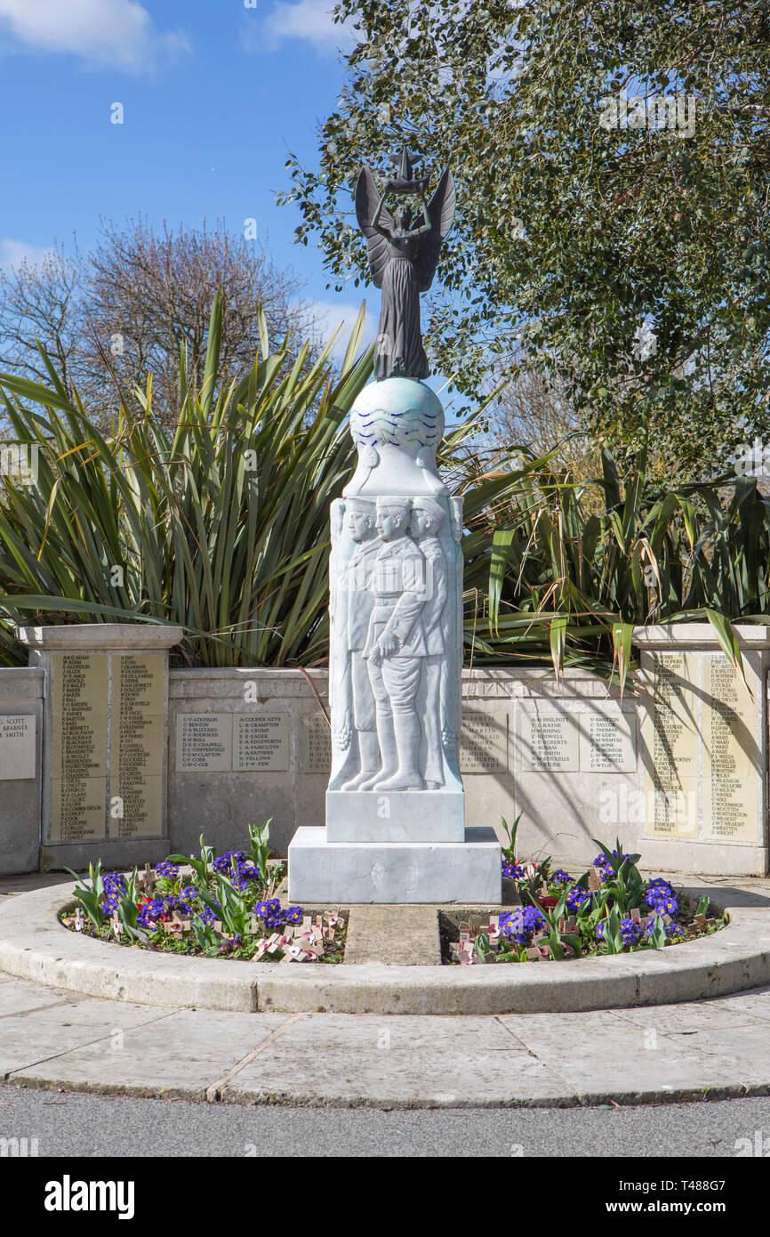 War mem,orial in Hythe, Kent, UK Stock Photo - Alamy