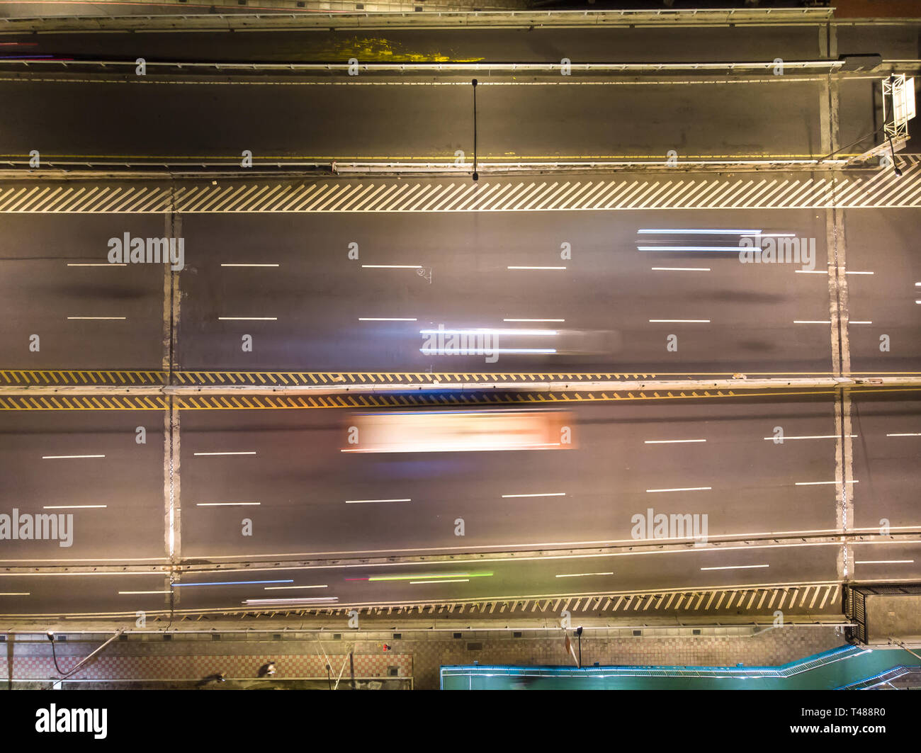 Traffic Aerial View - Traffic concept image, birds eye daytime view use ...