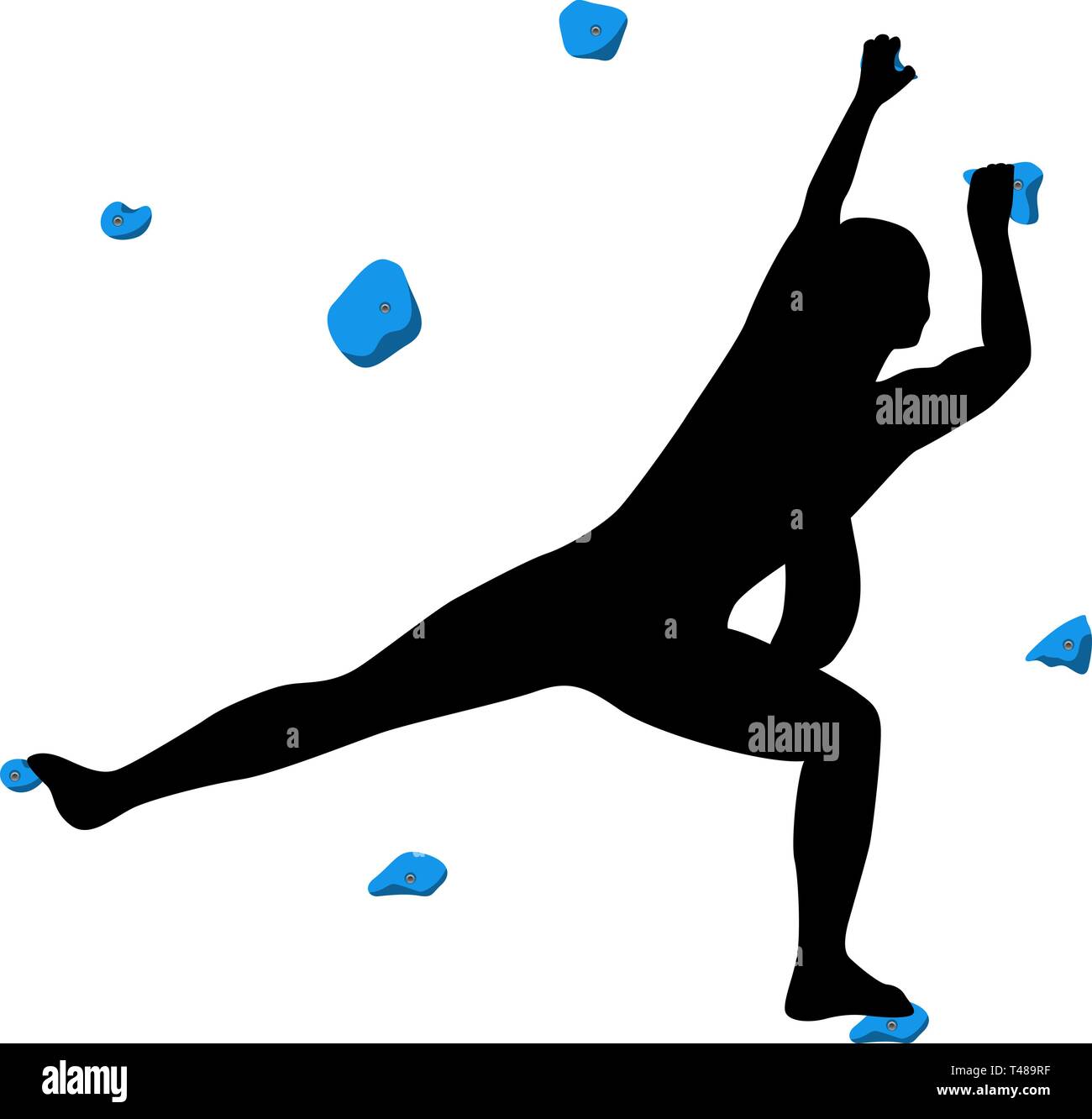 Indoor Rock Climbing Stock Vector Images - Alamy