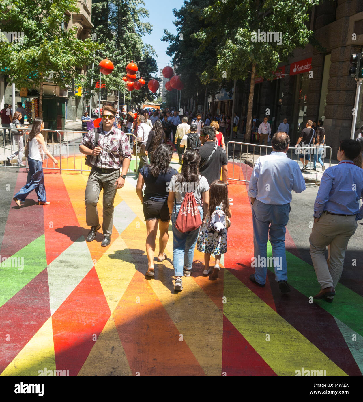 Paseo bandera and santiago chile hi-res stock photography and images ...