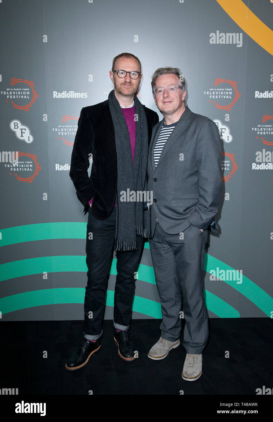 Mark Gatiss (left) and Matthew Sweet attending a photocall for the 'In ...