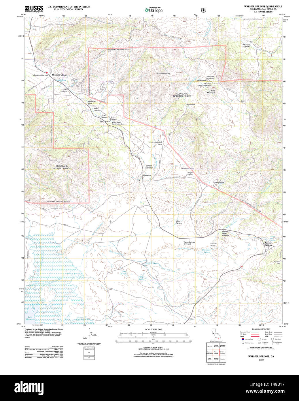 Warner map hi-res stock photography and images - Alamy
