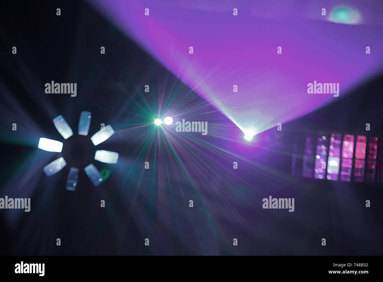 laser lights on black background.photo with copy space Stock Photo - Alamy