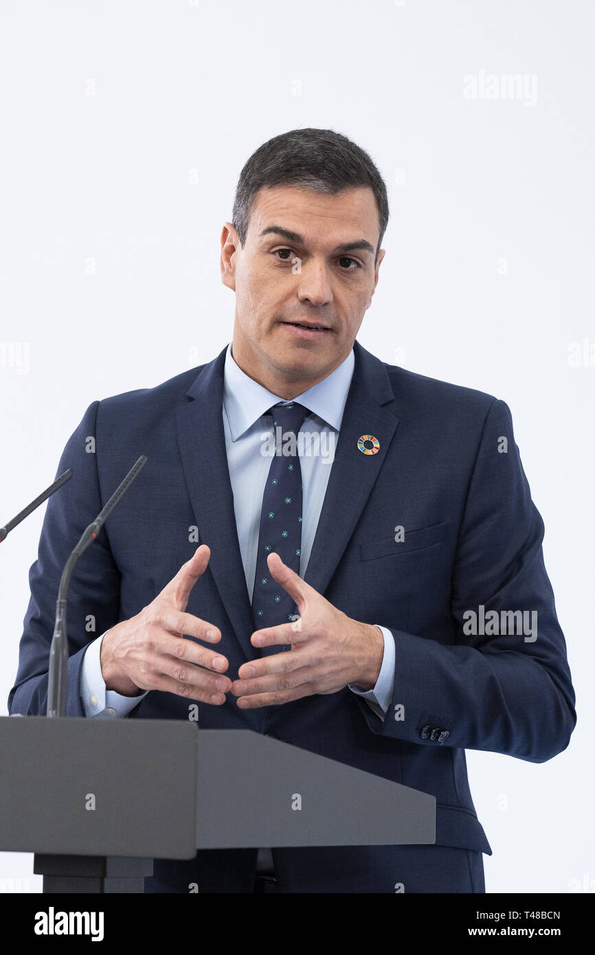 The President of the Spanish Government Pedro Sanchez presides the ...