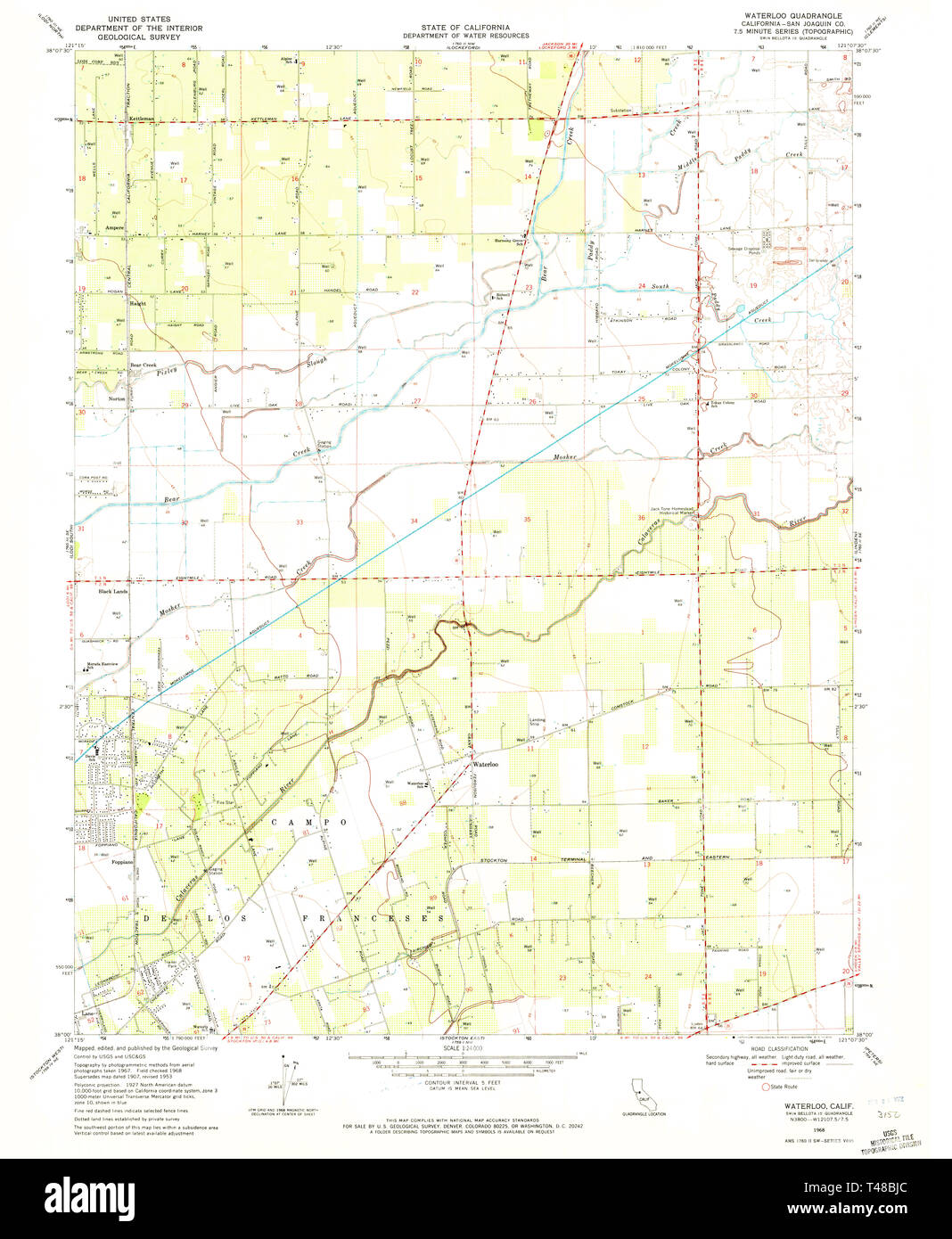 Map of waterloo Cut Out Stock Images & Pictures - Alamy