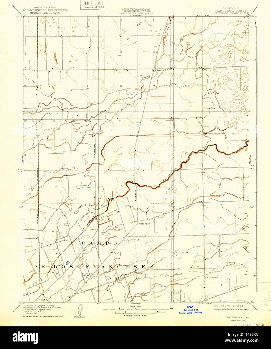 California map 1908 hi-res stock photography and images - Alamy
