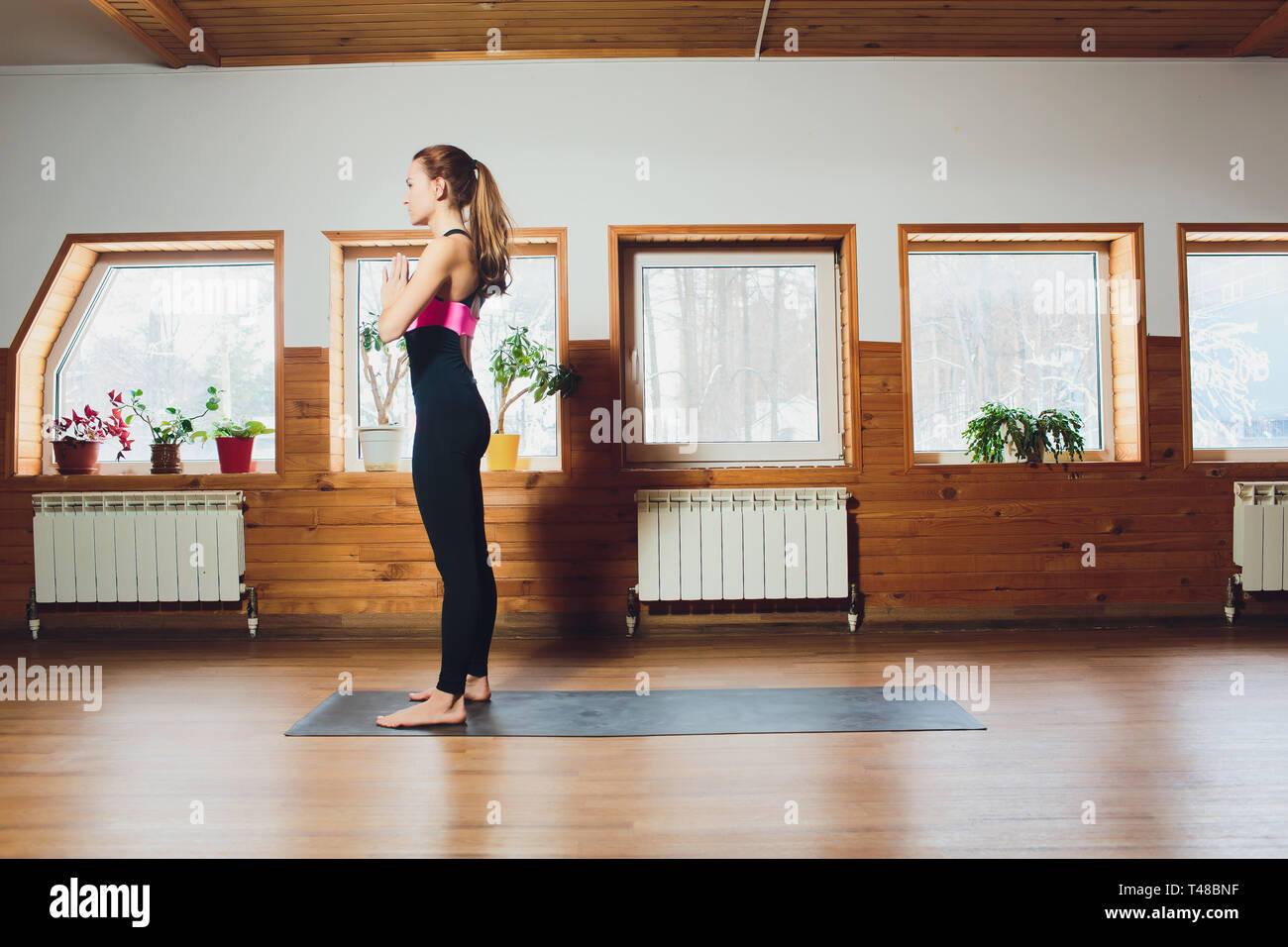 Pranamasana hi-res stock photography and images - Alamy