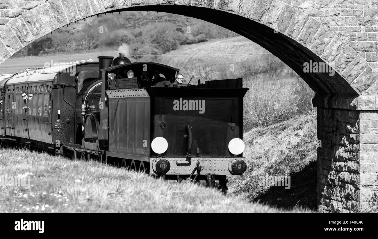 Old Railway Stream pass under the bridge at Purbeck Hill, Dorset, UK ...