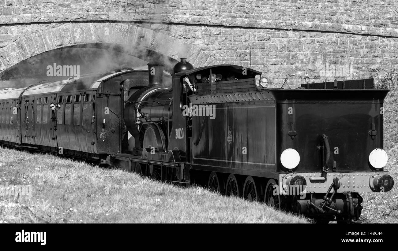 Old Railway Stream pass under the bridge at Purbeck Hill, Dorset, UK ...