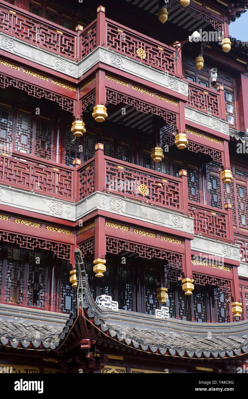 Traditional wooden buildings, old town, Shanghai, China Stock Photo - Alamy