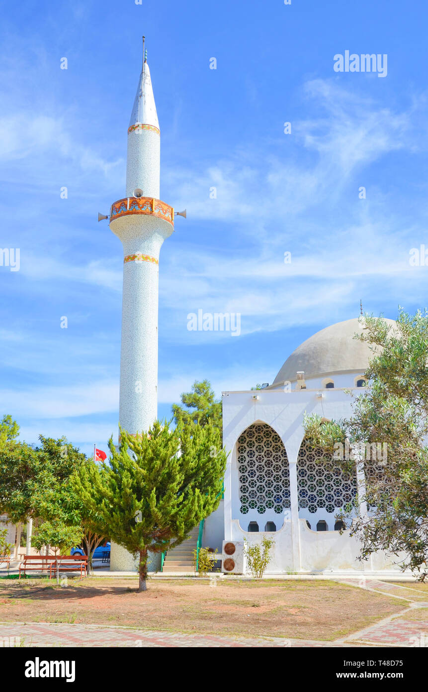 Amazing building of the Islamic mosque in Dipkarpaz, Rizokarpaso ...