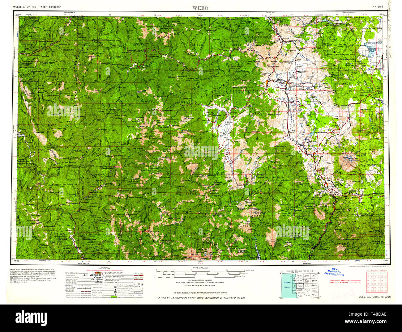 Map of weed california hi-res stock photography and images - Alamy