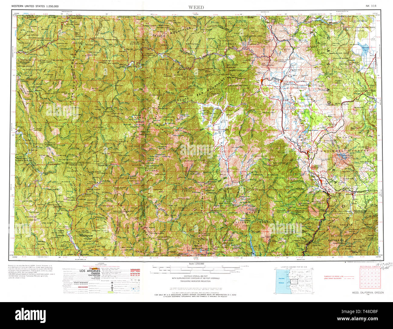 Map of weed california hi-res stock photography and images - Alamy