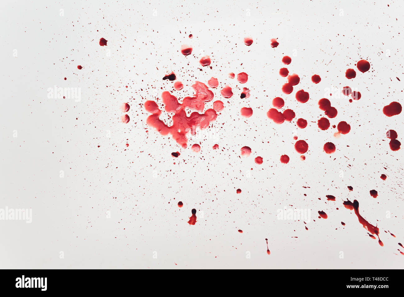 Fresh human bright red blood on floor hi-res stock photography and ...