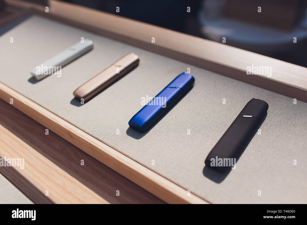 New design. Showcase with a large multi-colored selection System of ...