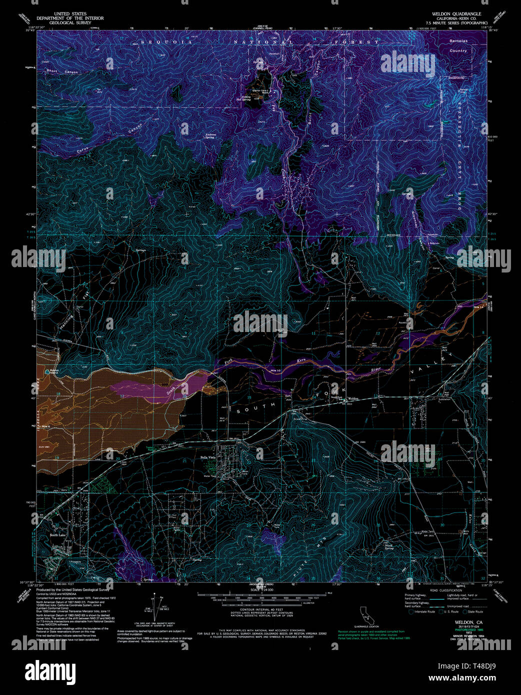 Map of weldon hi-res stock photography and images - Alamy