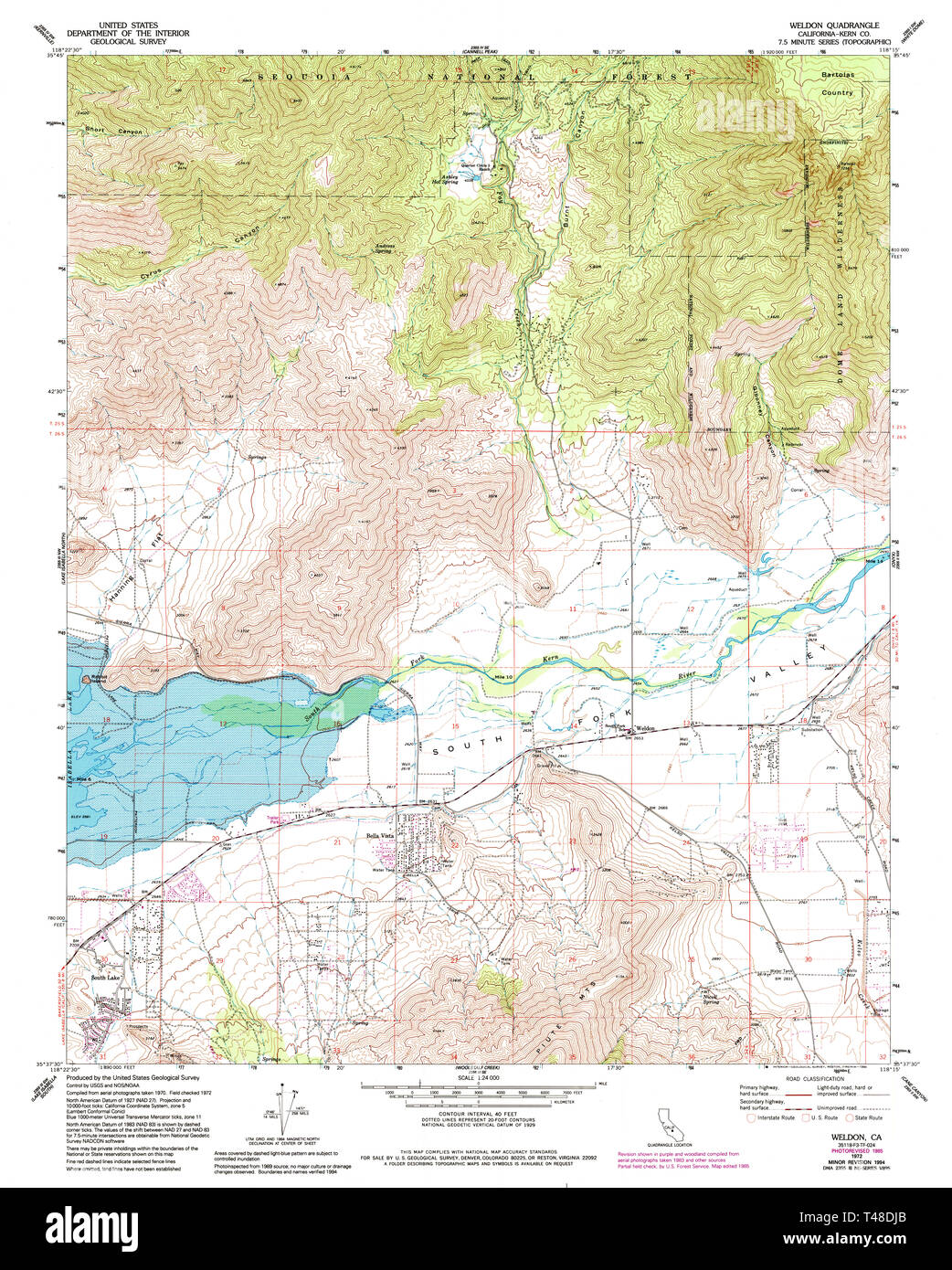Map of weldon hi-res stock photography and images - Alamy