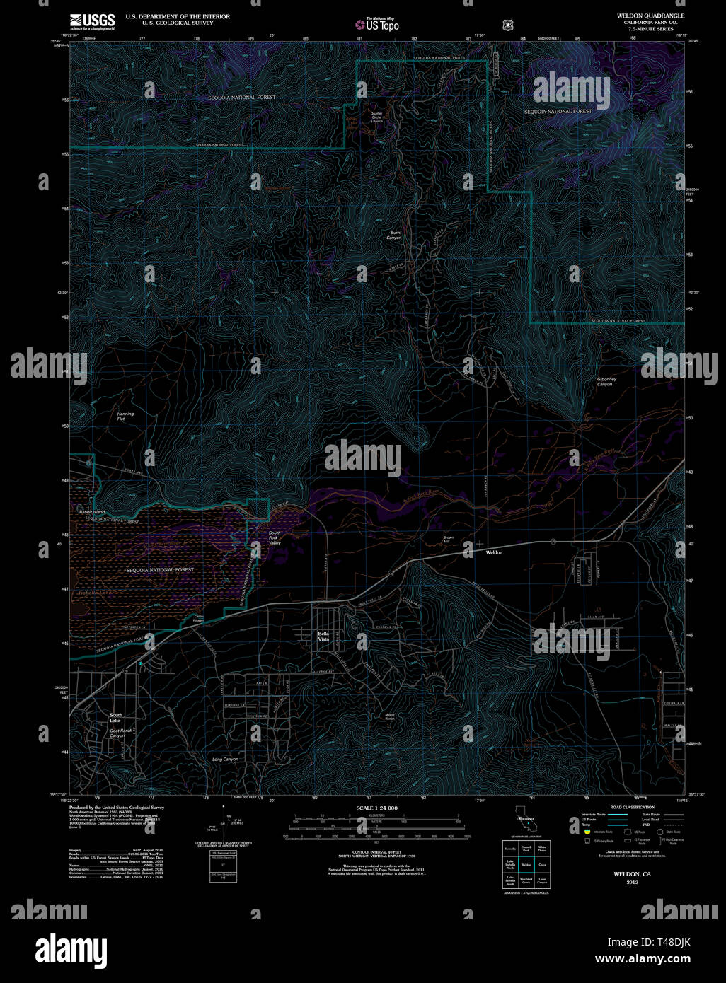 Map of weldon hi-res stock photography and images - Alamy