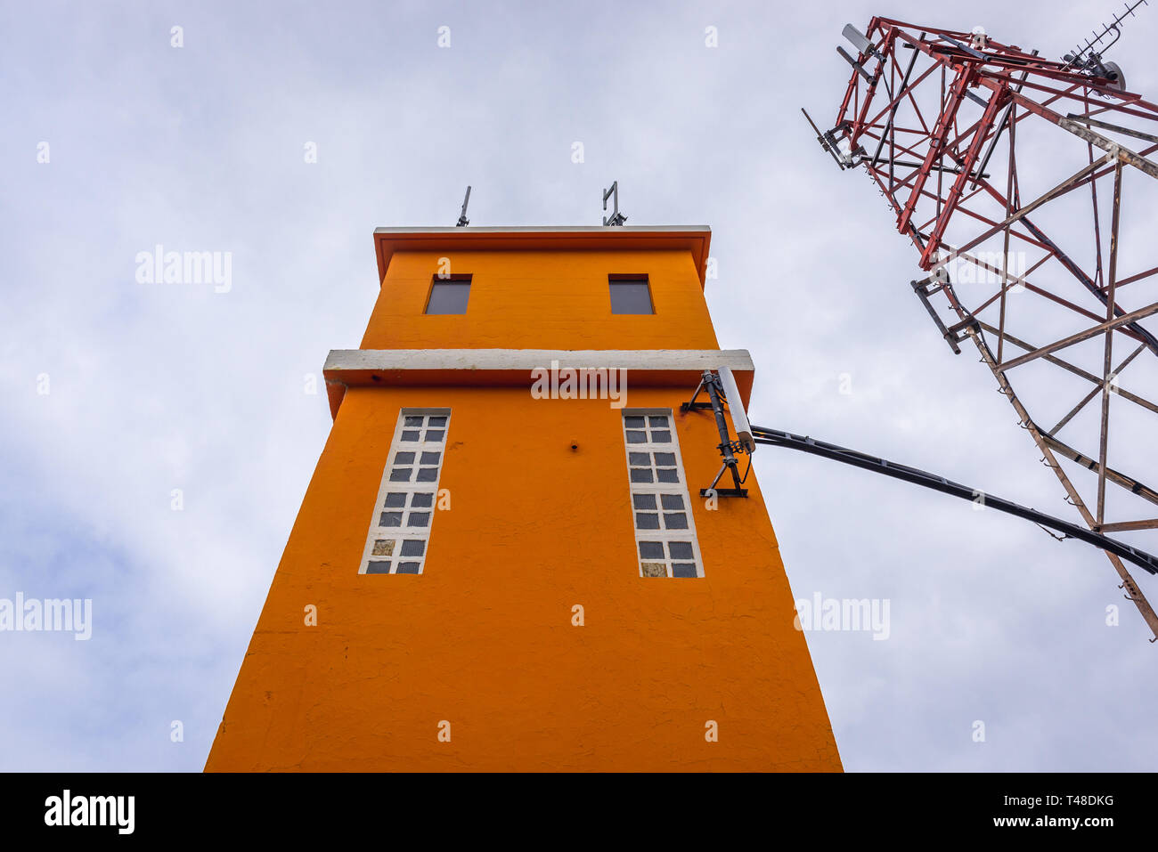 Hvalnes Lighthouse in the eastern region of Iceland Stock Photo - Alamy