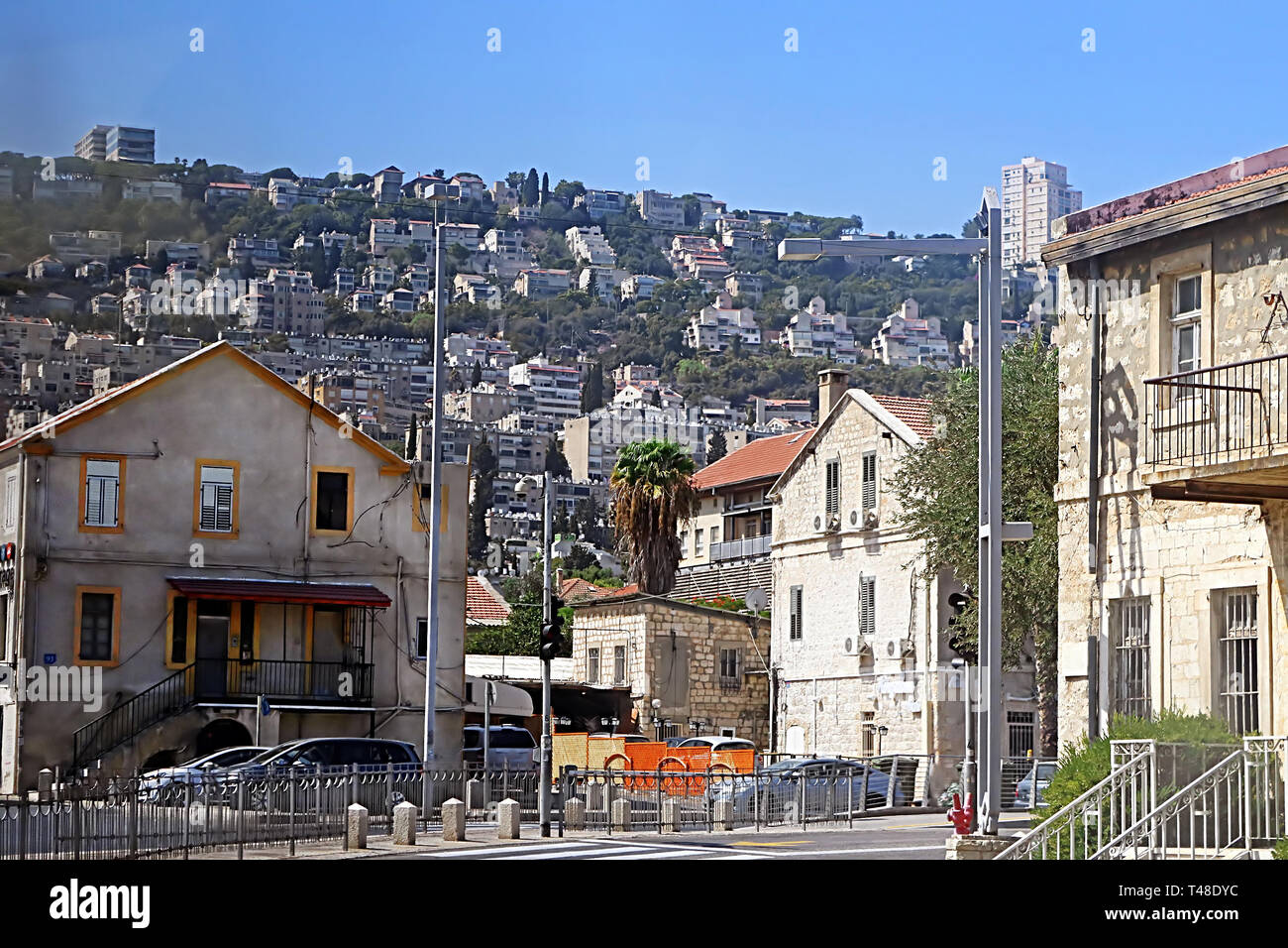 On the sreet of Haifa, Israel, Middle East Stock Photo - Alamy