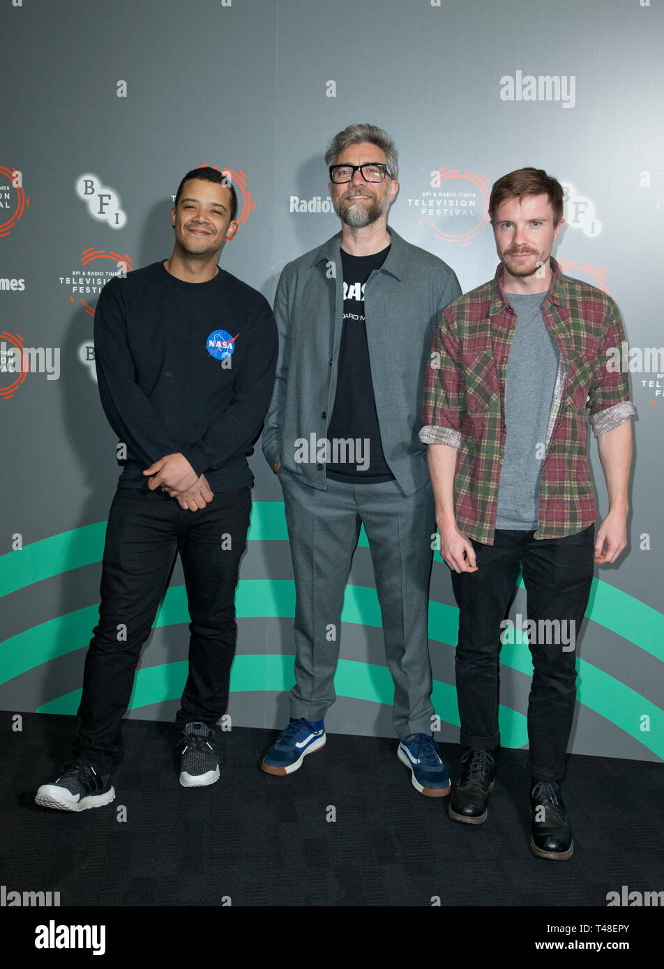 (left to right) Jacob Anderson, Jamie East and and Joe Dempsie ...