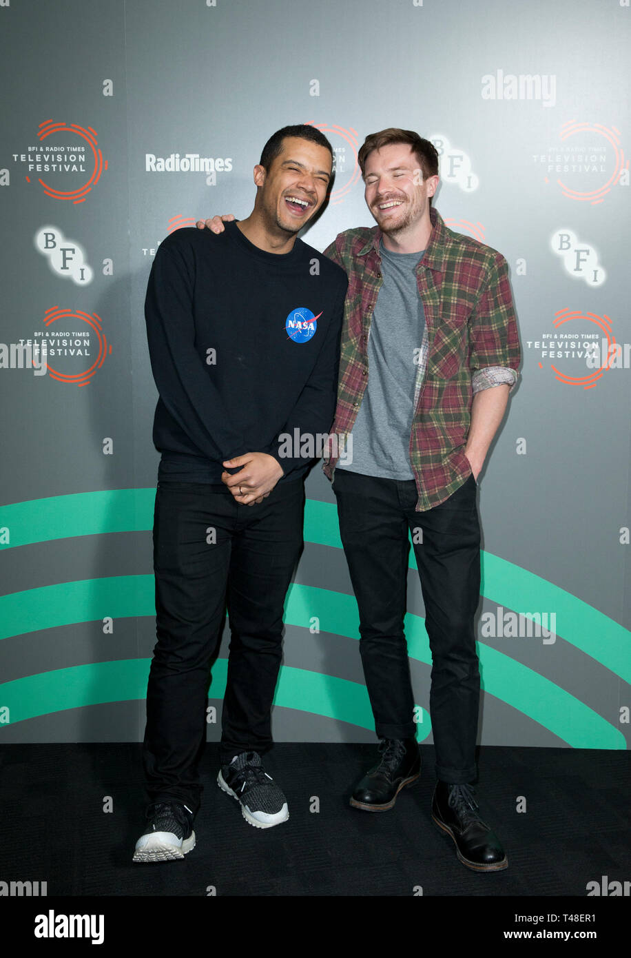 Jacob Anderson (left) and Joe Dempsie attending a photocall for 'Game ...