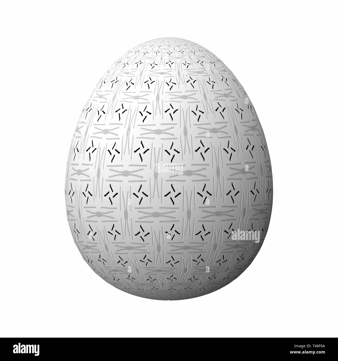 Artfully designed and colorful easter egg, ornate geometric and ...