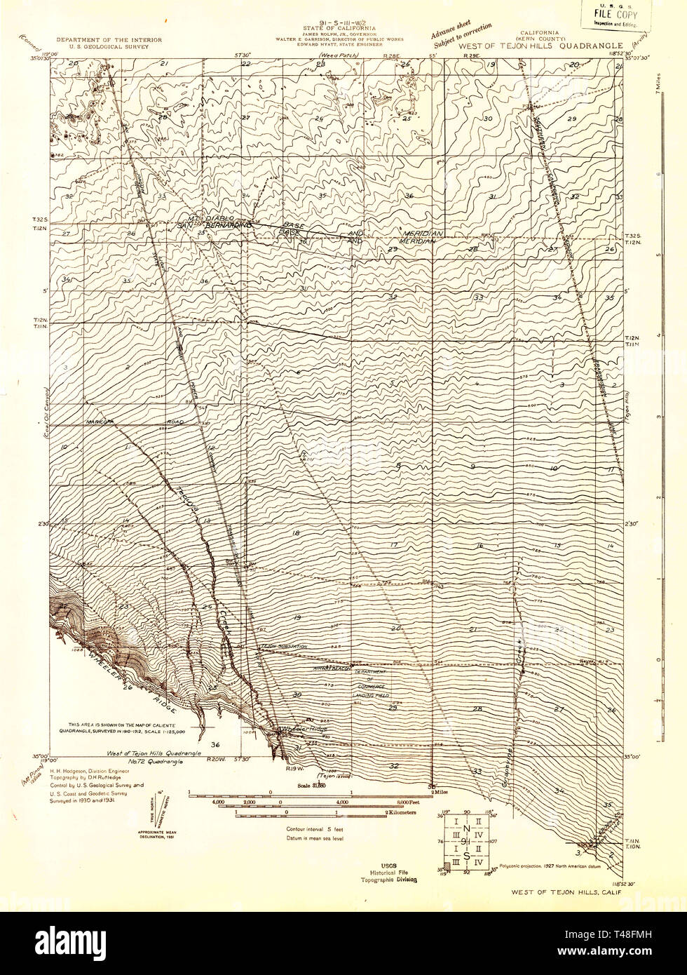 West of tejon hills hi-res stock photography and images - Alamy