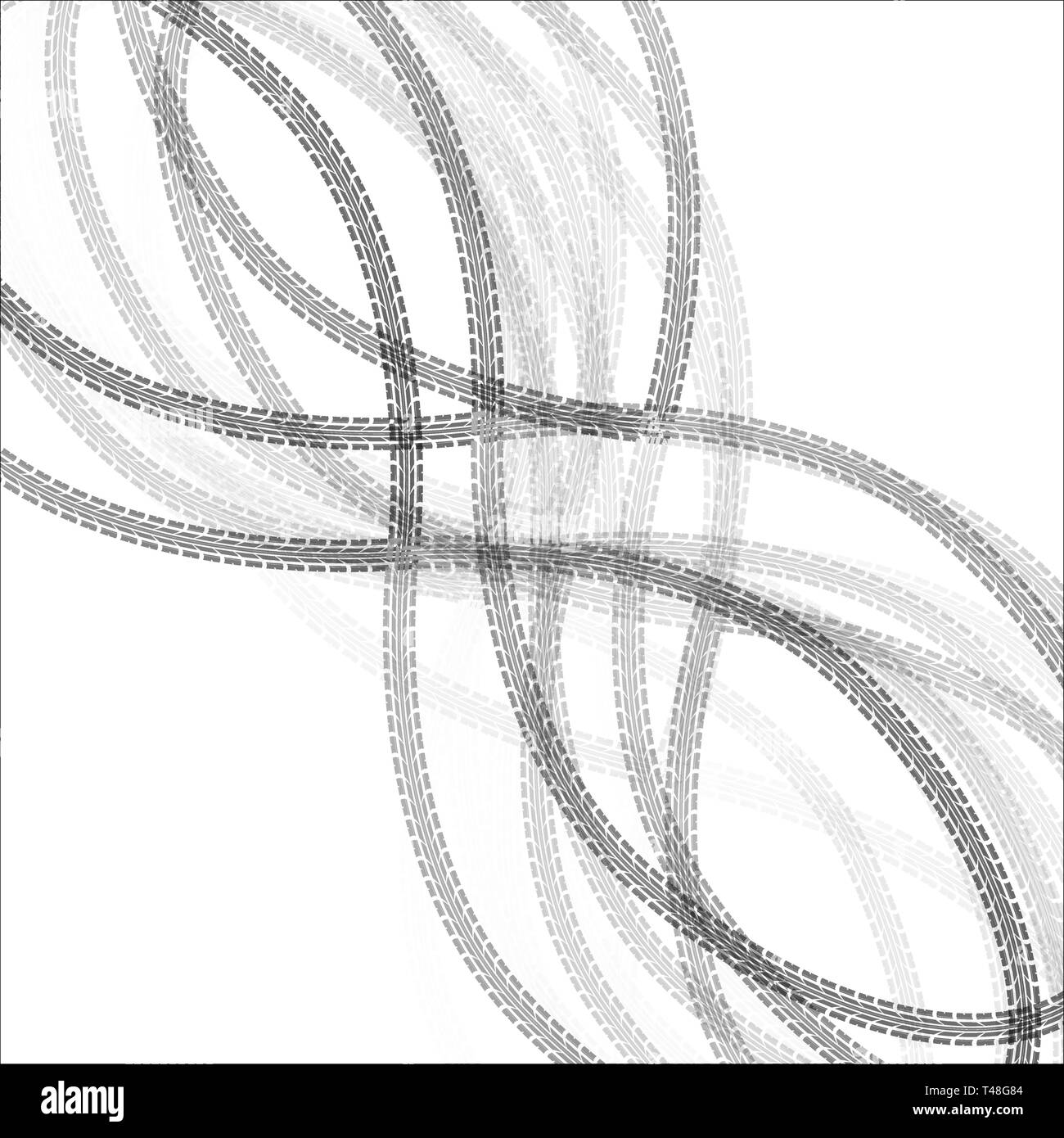 White background with gray transparent tire tracks Stock Vector Image ...