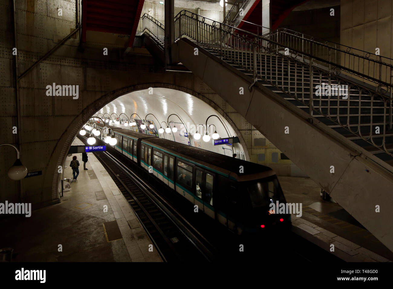 The Paris Metro subway stop "La Cité", Paris, France Stock Photo - Alamy