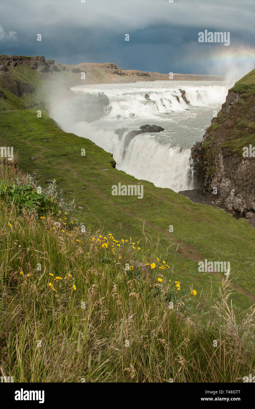 Beautiful powerful gullfoss waterfalls hi-res stock photography and ...