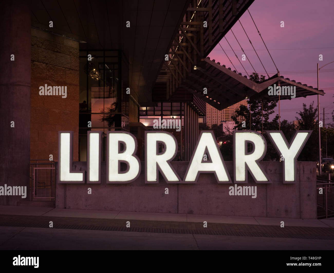 Austin Central Library — Austin, Texas Stock Photo - Alamy