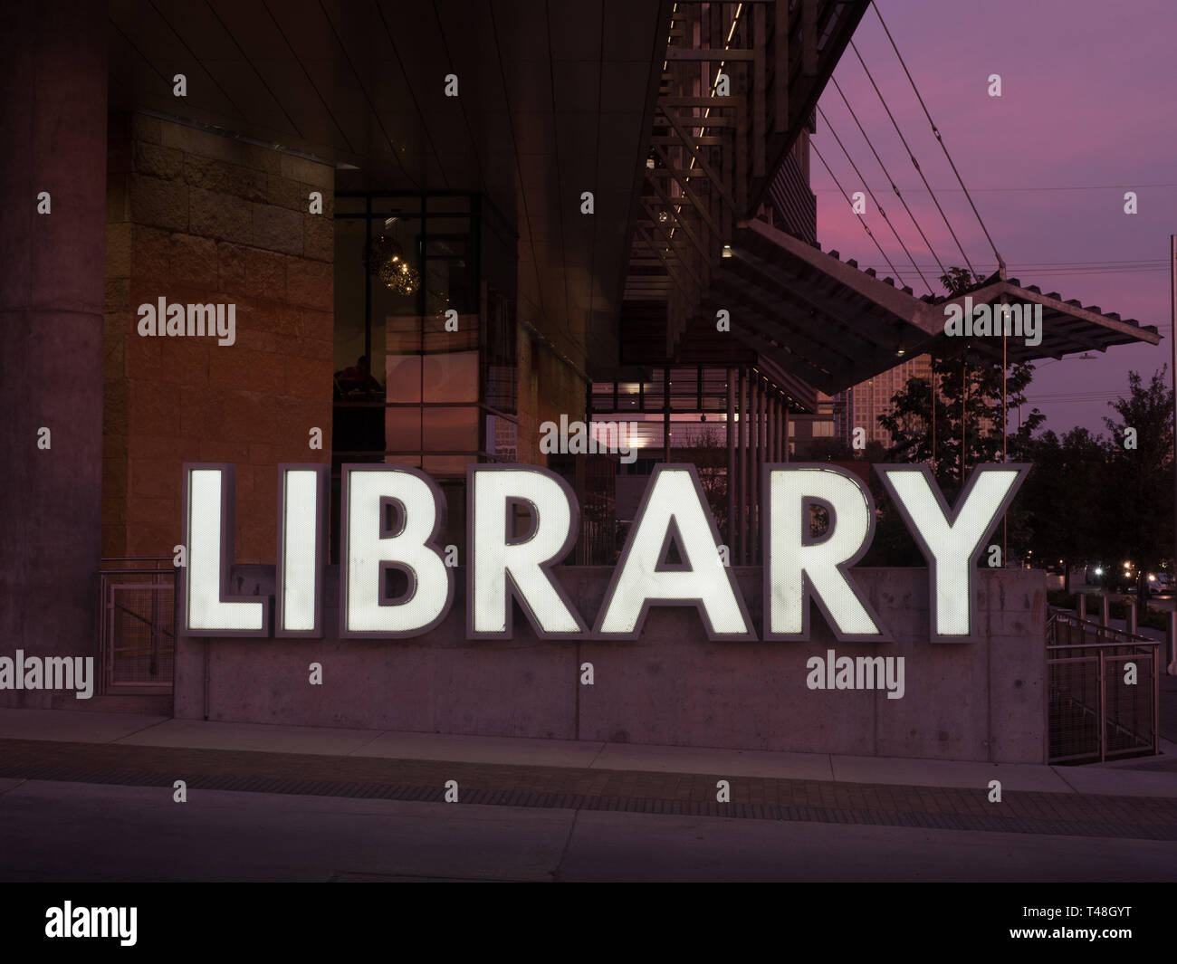 Austin Central Library — Austin, Texas Stock Photo - Alamy