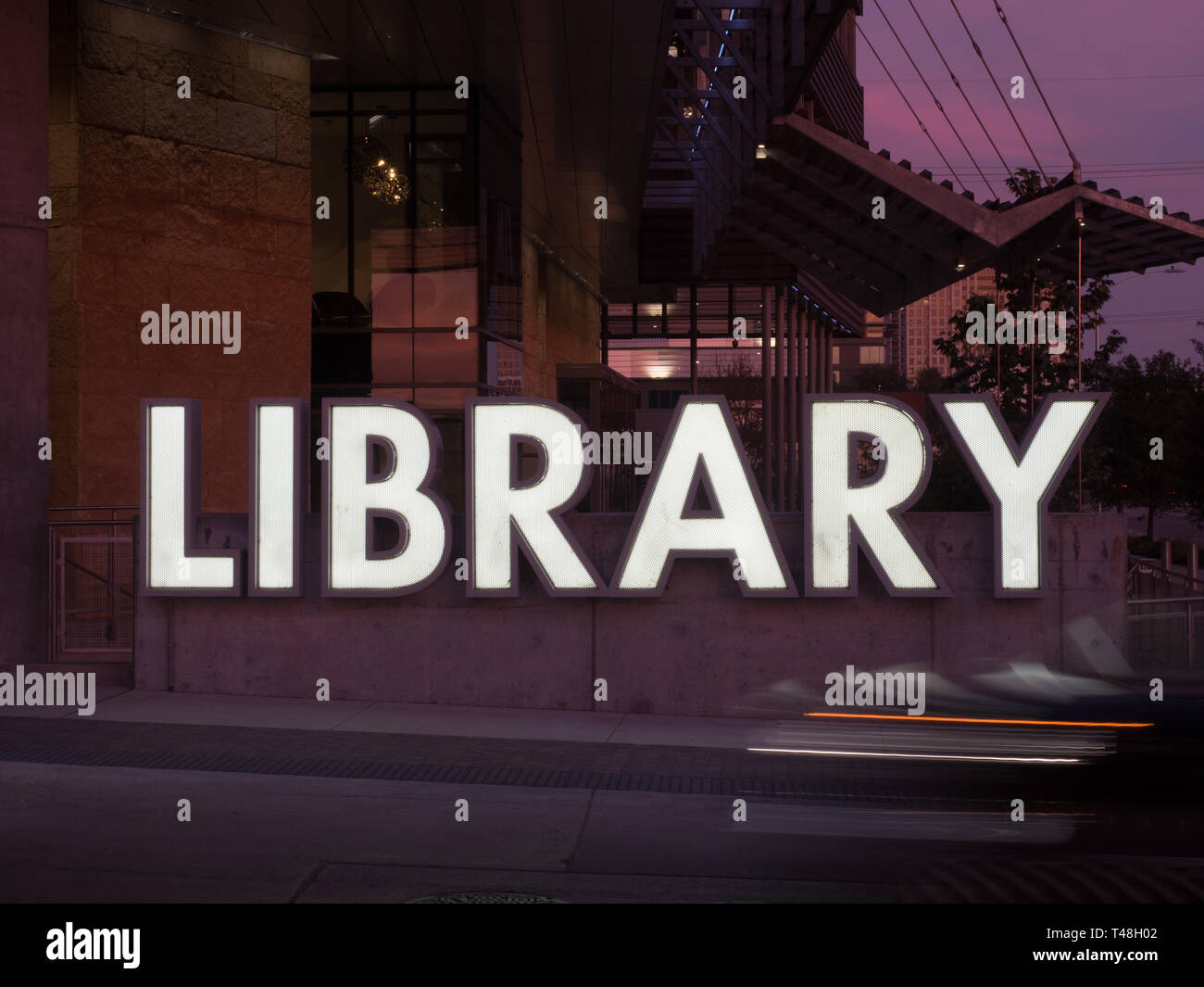 Austin Central Library — Austin, Texas Stock Photo - Alamy