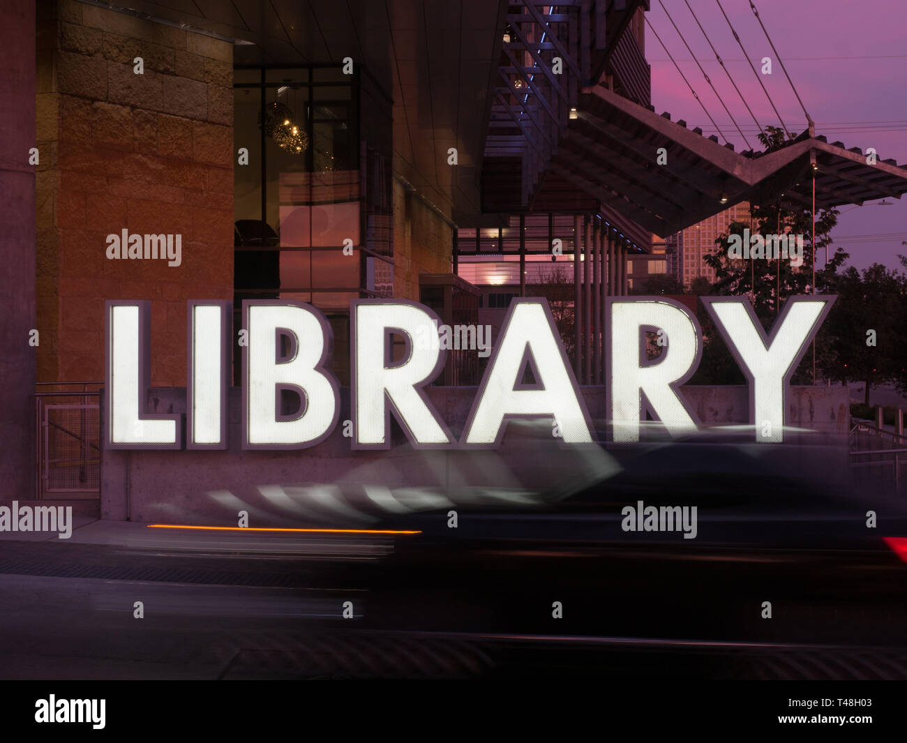 Austin Central Library — Austin, Texas Stock Photo - Alamy