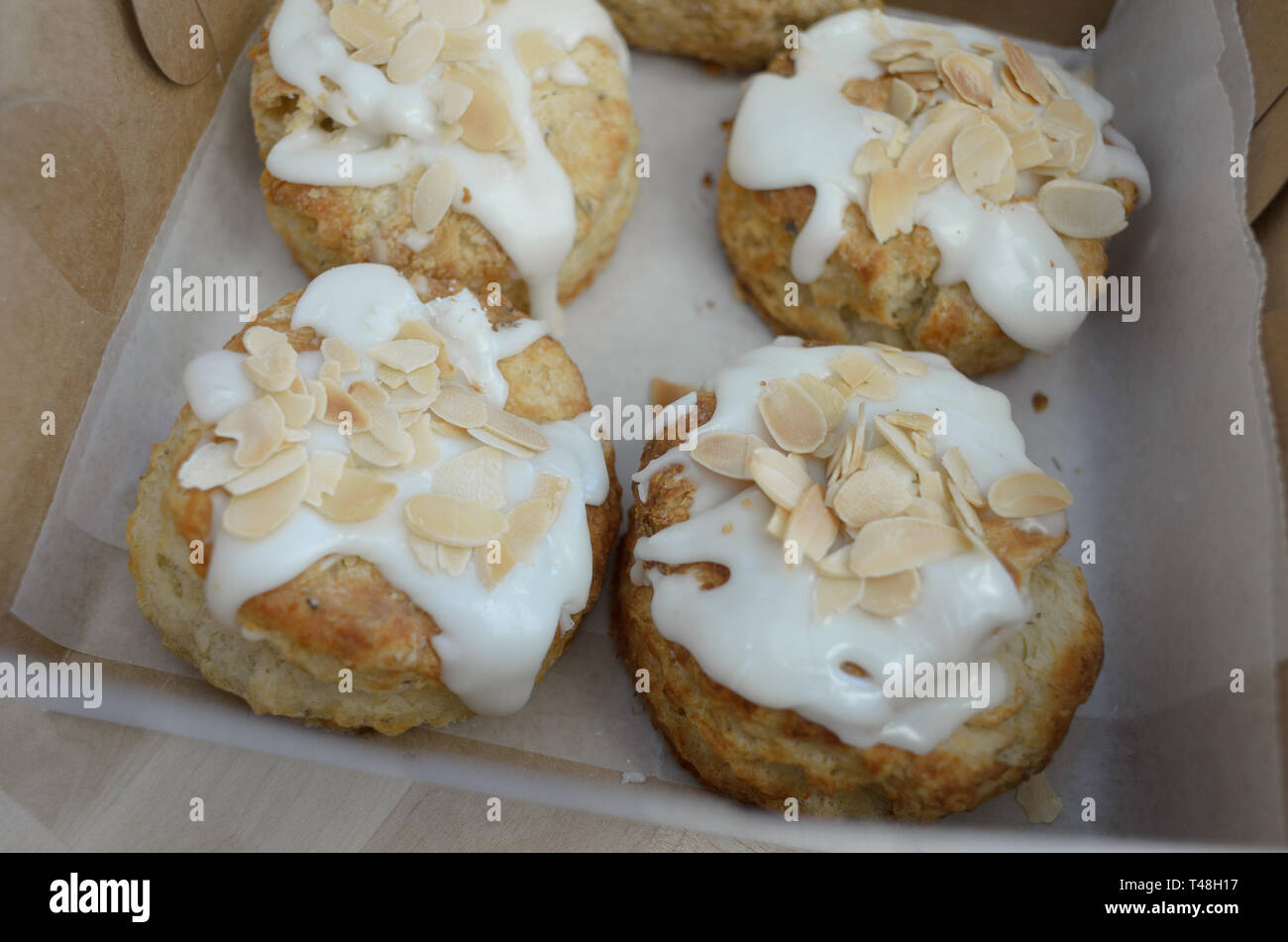 Lavender scones from 3 Little Figs in Somerville, Massachusetts Stock ...