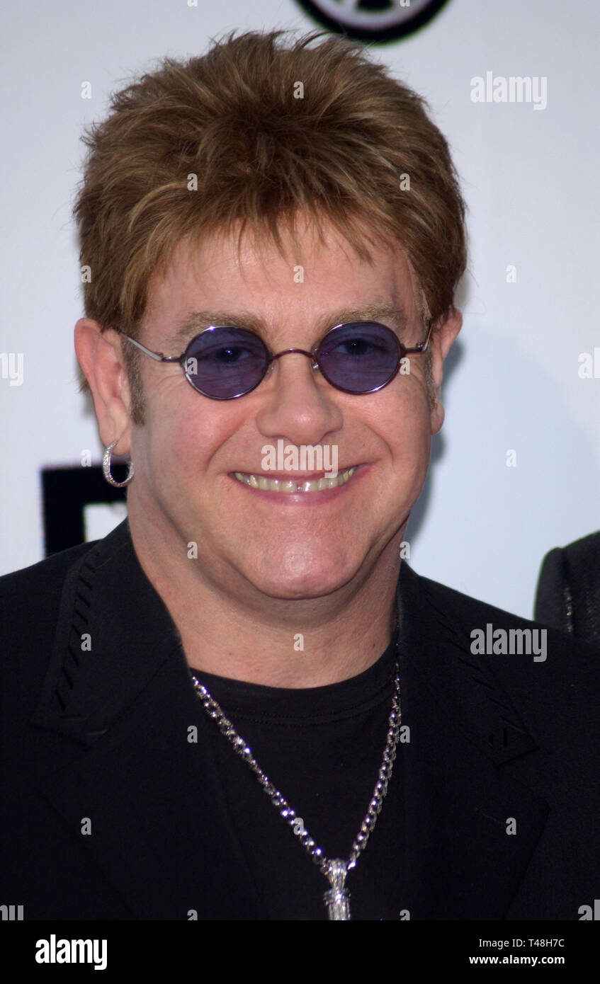 CANNES, FRANCE. May 22, 2003: Pop star SIR ELTON JOHN at Le Moulin de ...