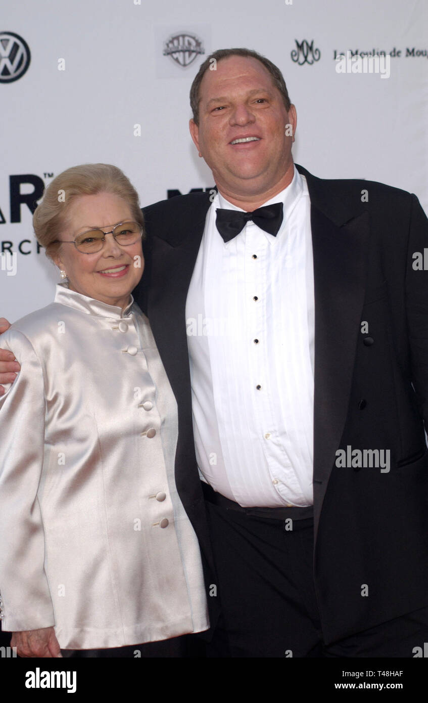 CANNES, FRANCE. May 22, 2003: Miramax boss HARVEY WEINSTEIN with amfAR ...