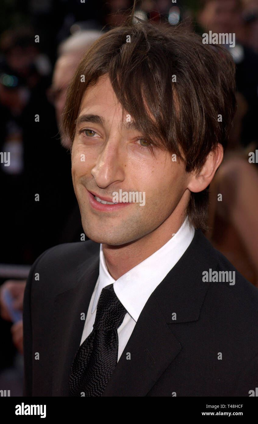 CANNES, FRANCE. May 19, 2003: Actor ADRIAN BRODY at the screening of ...