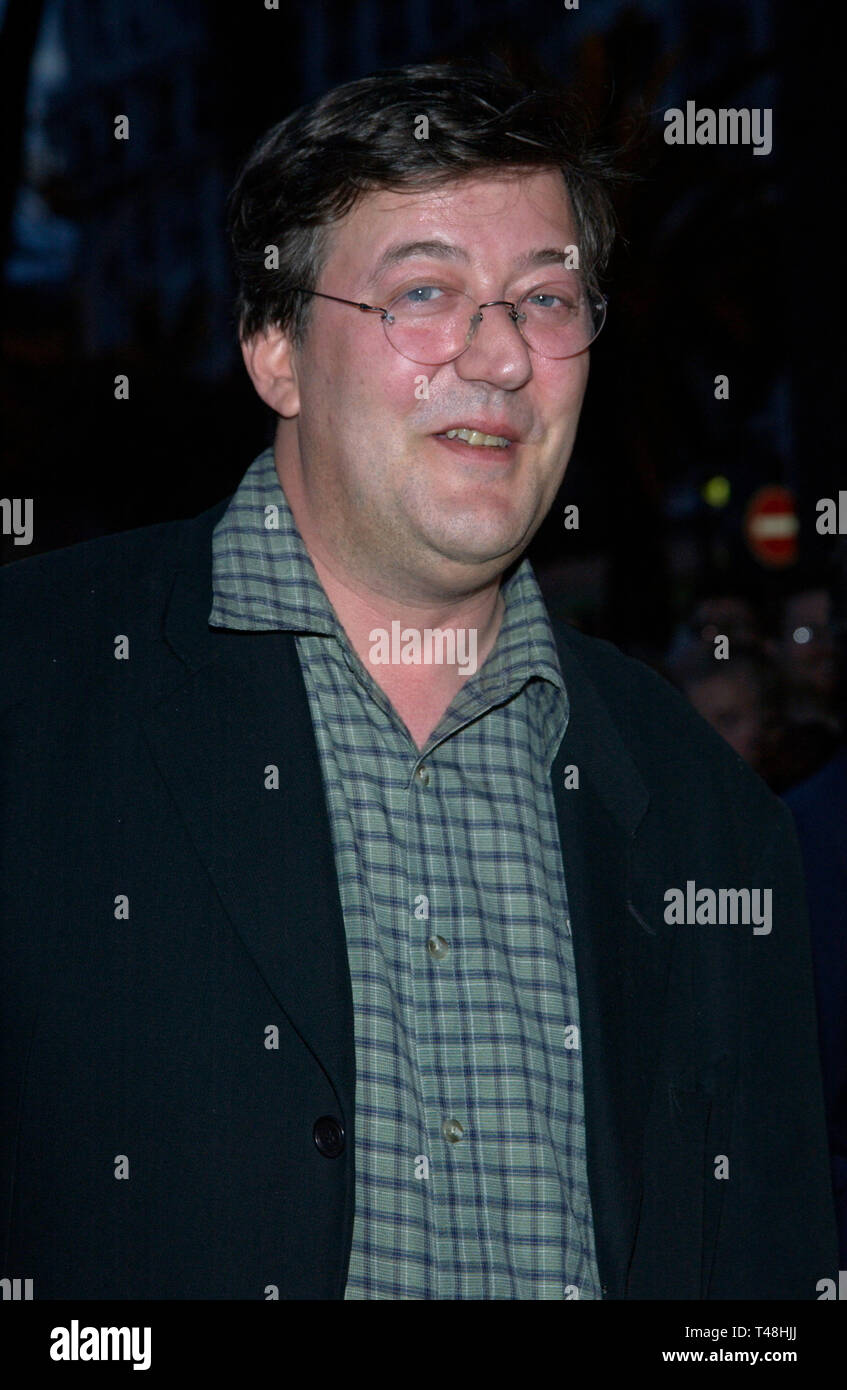 CANNES, FRANCE. May 17, 2003: Actor STEPHEN FRY at party at the Cannes ...