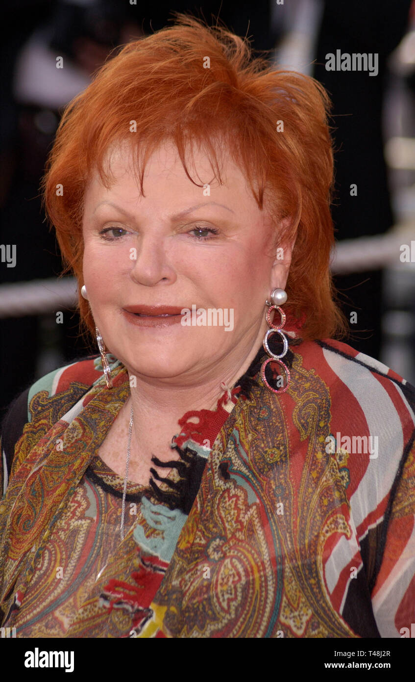 CANNES, FRANCE. May 15, 2003: Frormer French nightclub queen REGINE at ...