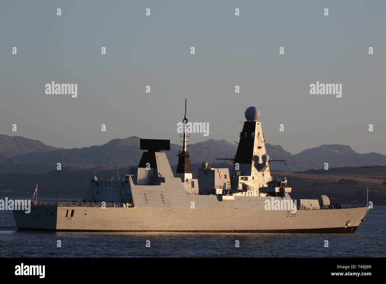 HMS Defender (D36), a Daring-class (Type 45) destroyer operated by the ...