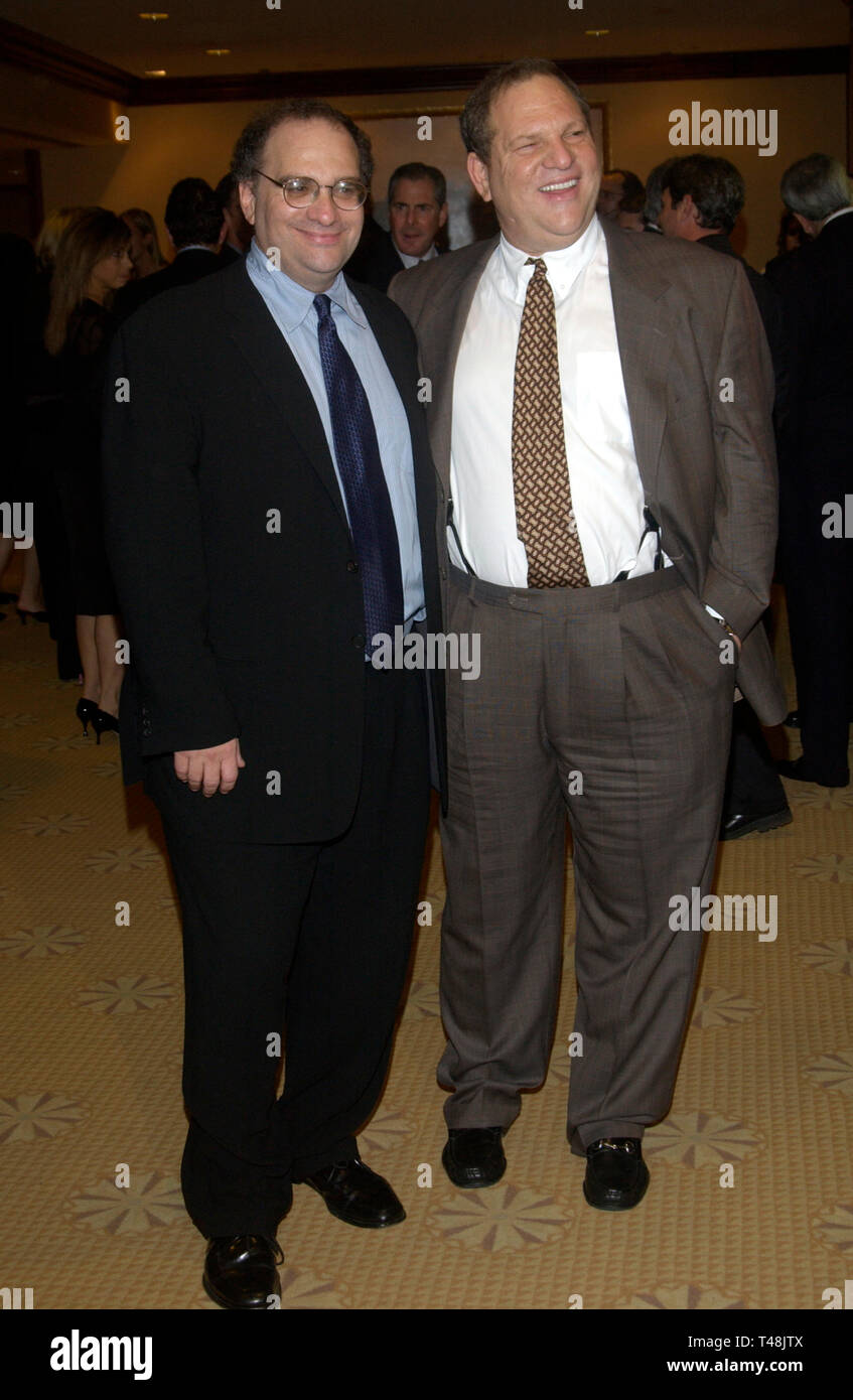 LOS ANGELES, CA. September 25, 2003: Miramax founders BOB (left ...