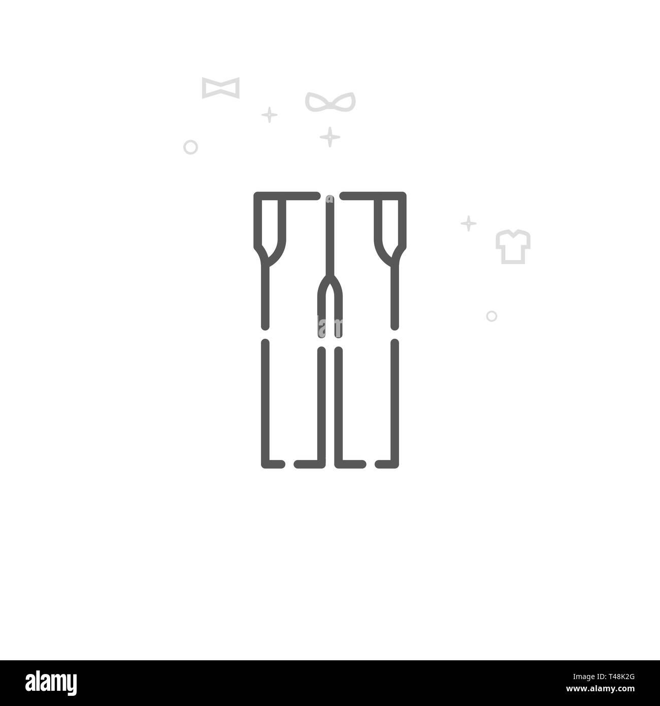 Men's Trousers Line Icon. Clothes, Garments Symbol, Pictogram, Sign ...