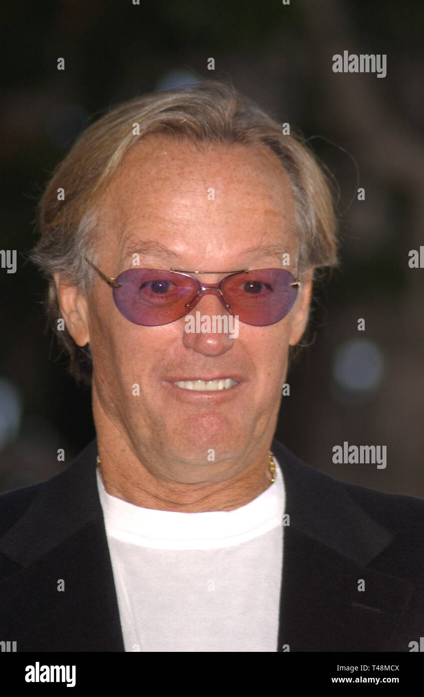 LOS ANGELES, CA. October 22, 2003: Actor PETER FONDA on Hollywood Blvd ...