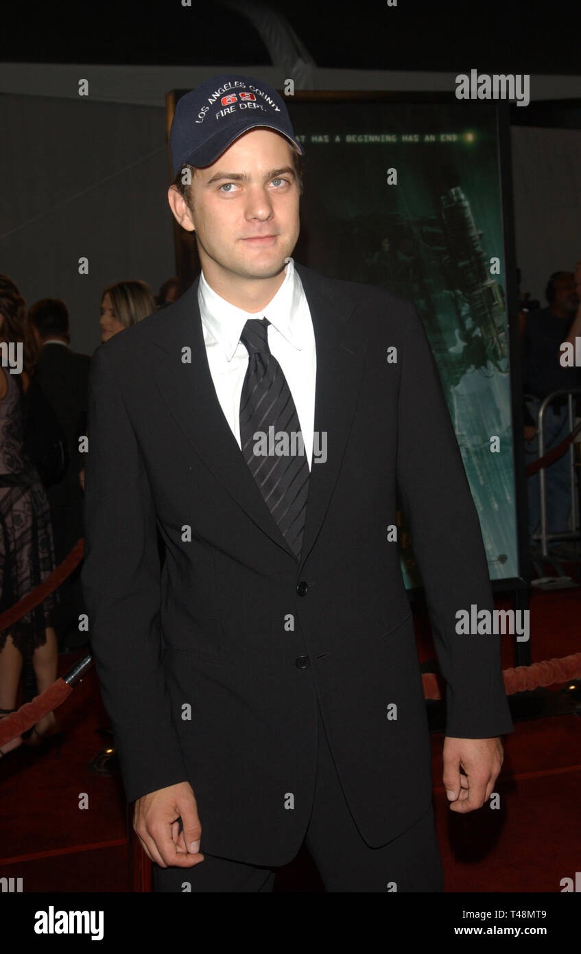 LOS ANGELES, CA. October 27, 2003: Actor JOSHUA JACKSON at the world ...