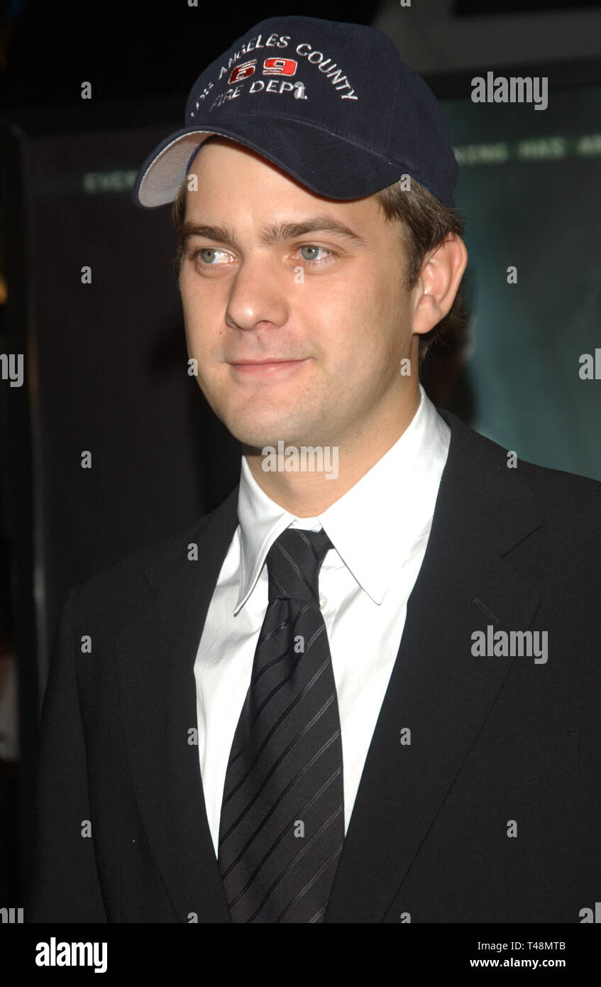 LOS ANGELES, CA. October 27, 2003: Actor JOSHUA JACKSON at the world ...
