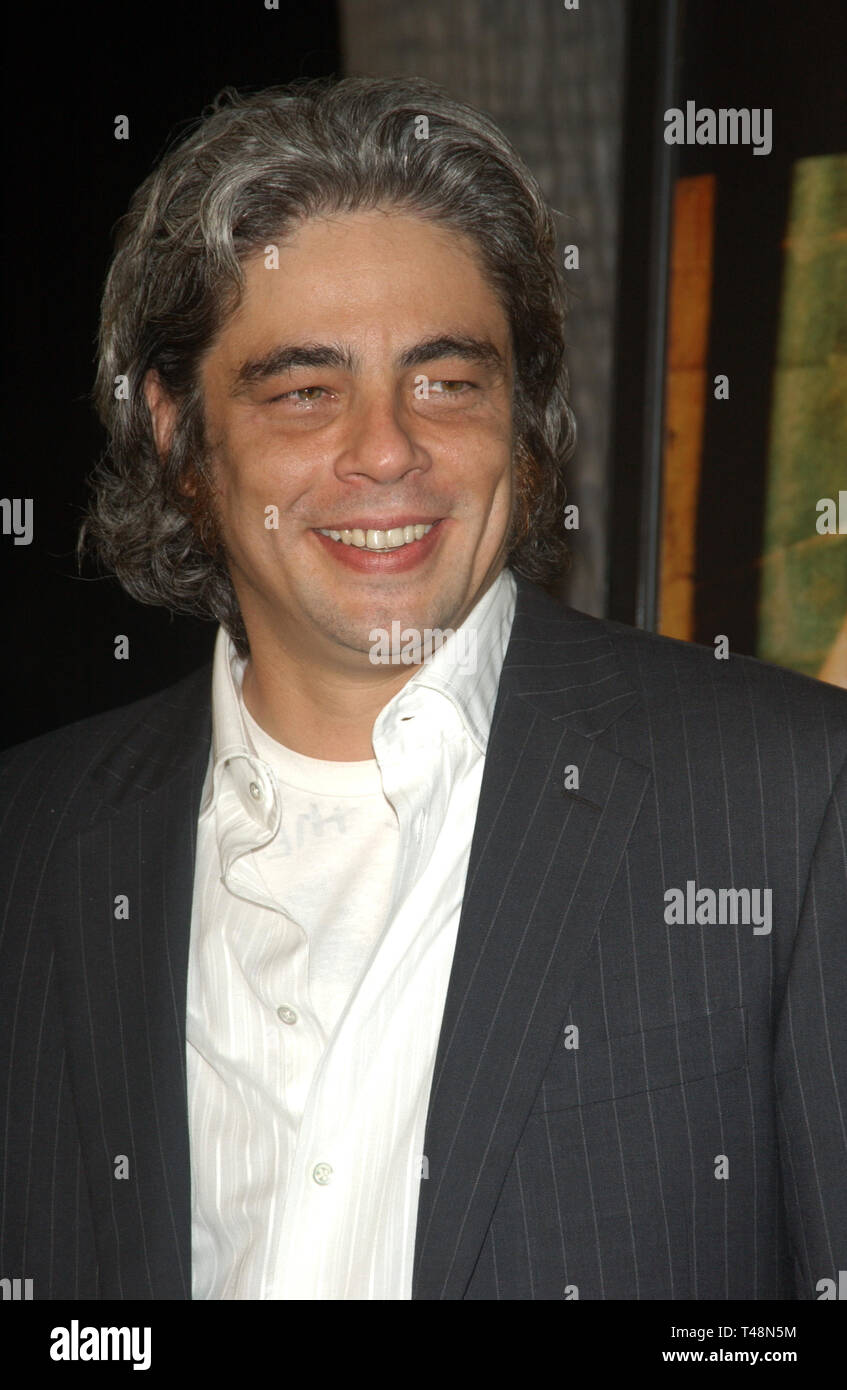 LOS ANGELES, CA. November 06, 2003: Actor BENICIO DEL TORO at the Los ...