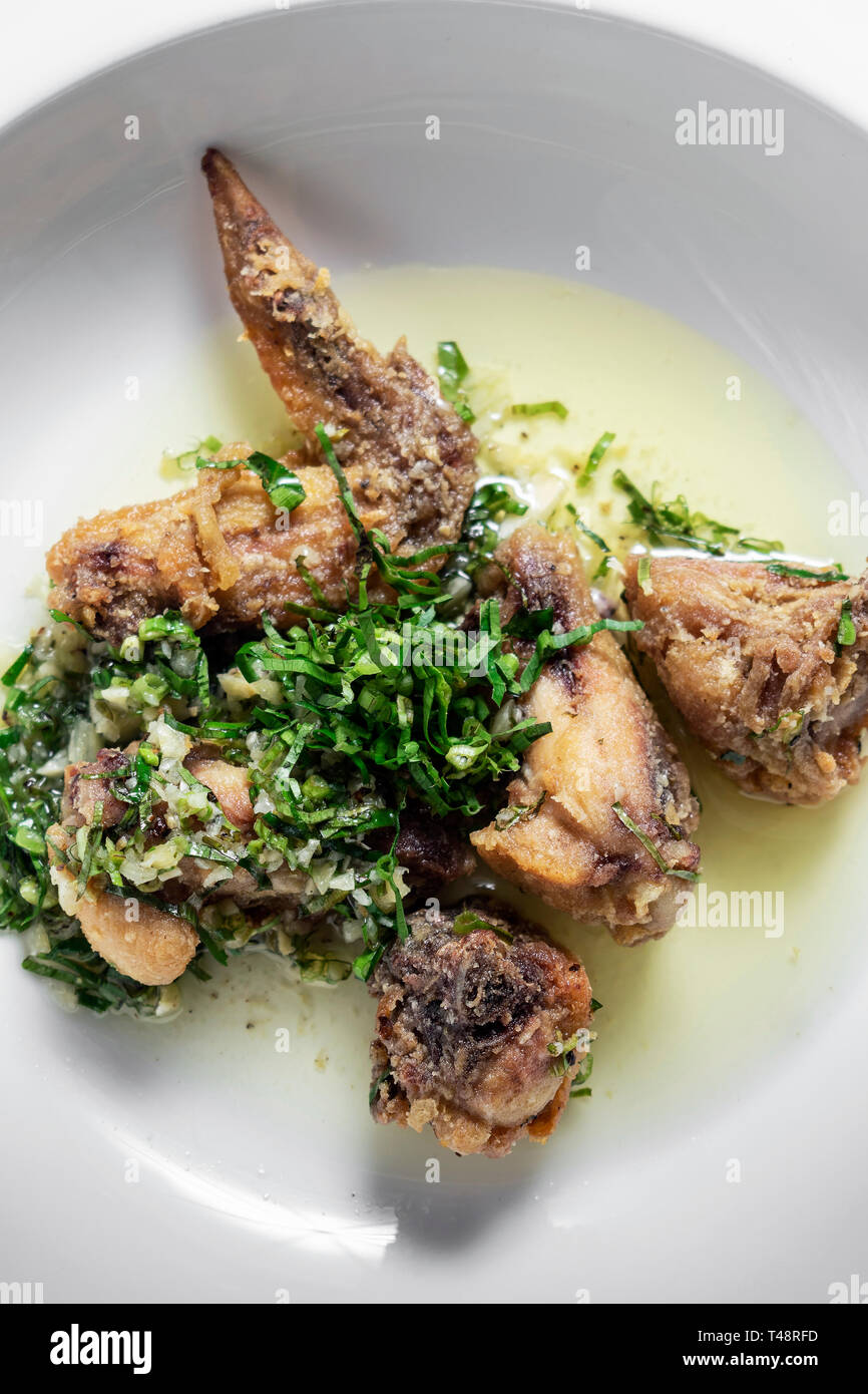 Portuguese spicy marinated deep fried chicken Frango a Passarinho ...