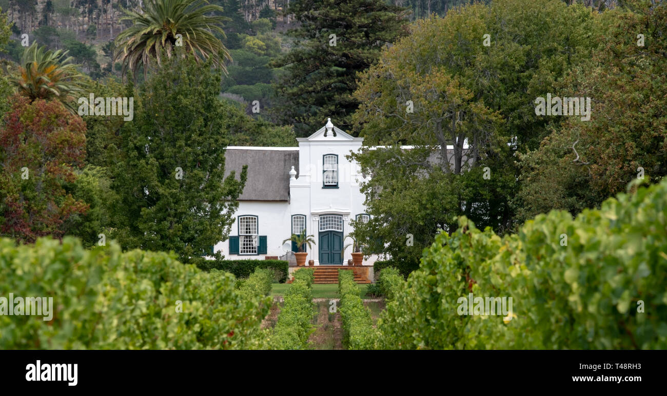 Cape Dutch style farm building at Groot Constantia, Cape Town, South ...